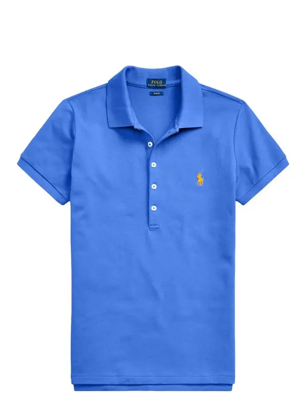 Polo Ralph Lauren Julie Logo-embroidered Polo Shirt - Blue