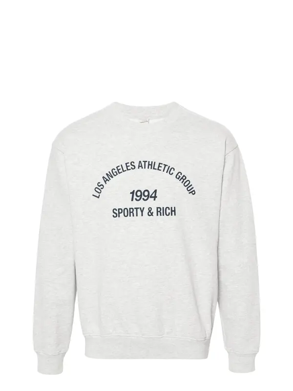 SPORTY & RICH La Athletic Group Sweatshirt - Grey