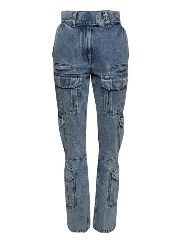 Givenchy Cargo Bootcut Jeans - Light Blue