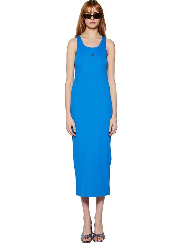 Givenchy Ribbed Tank Maxi Dress - Moroccan Blue