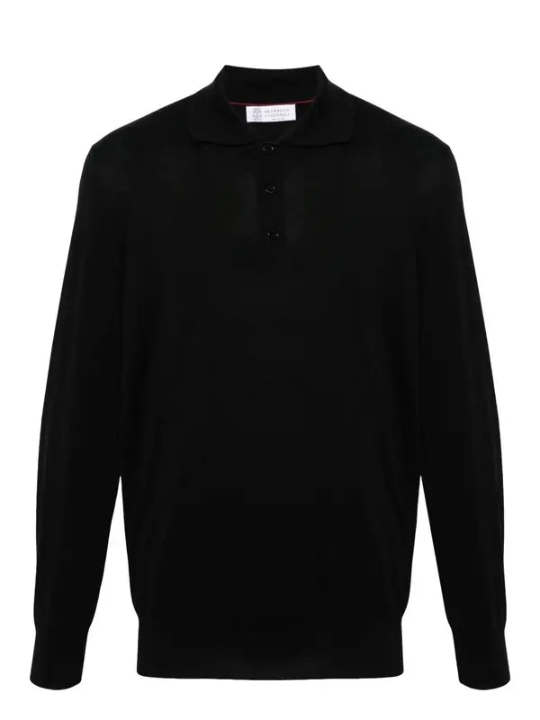 Brunello Cucinelli Cotton Polo Shirt - Black