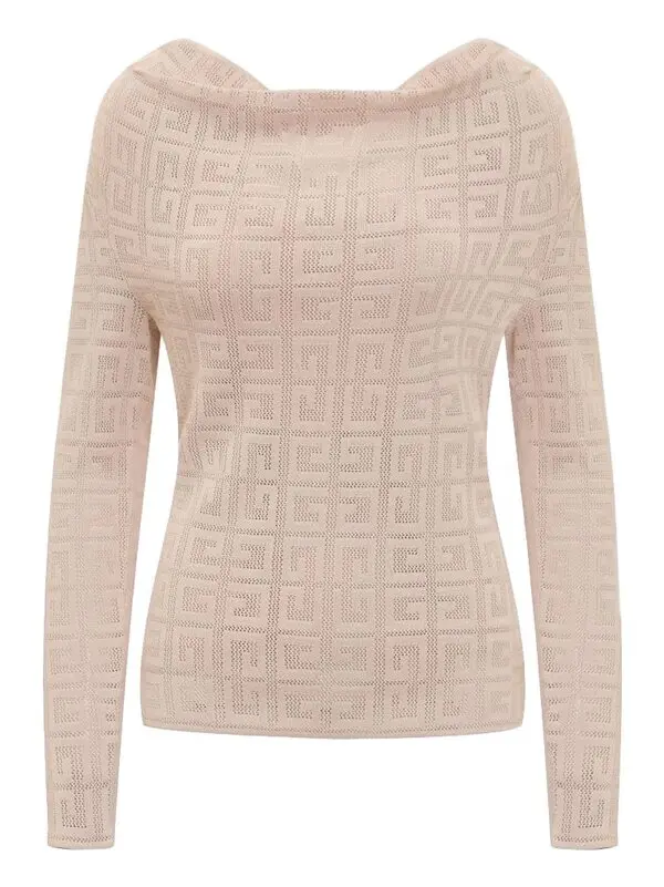 Givenchy 4g Draped Pullover - Blush Pink
