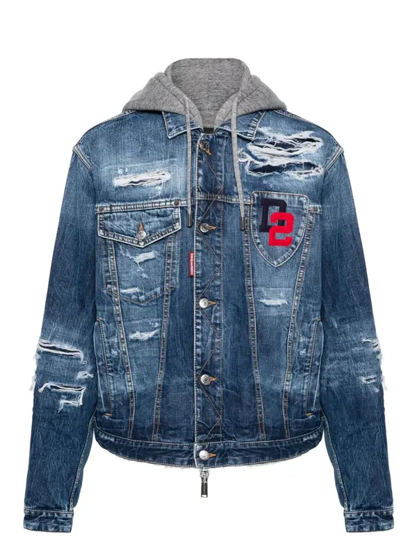 Dsquared2 Layered Denim Jacket - Blue