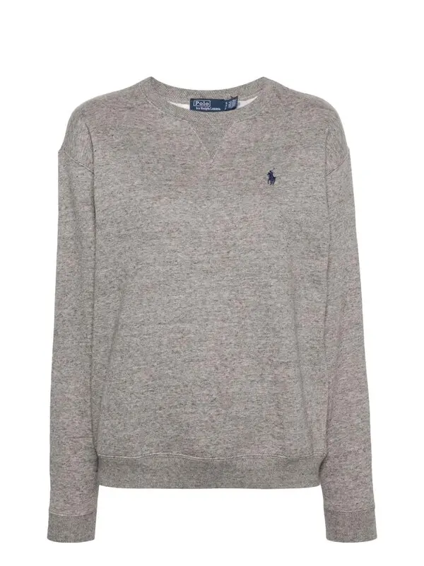 Polo Ralph Lauren Embroidered-logo Sweatshirt - Grey