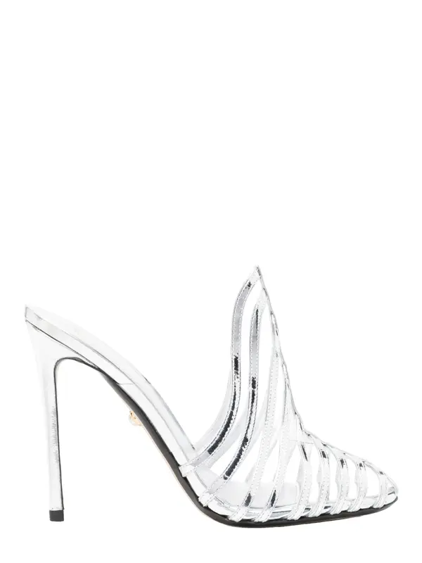 ALEVI MILANO Alessandrea 110mm Strappy Mules - Silver