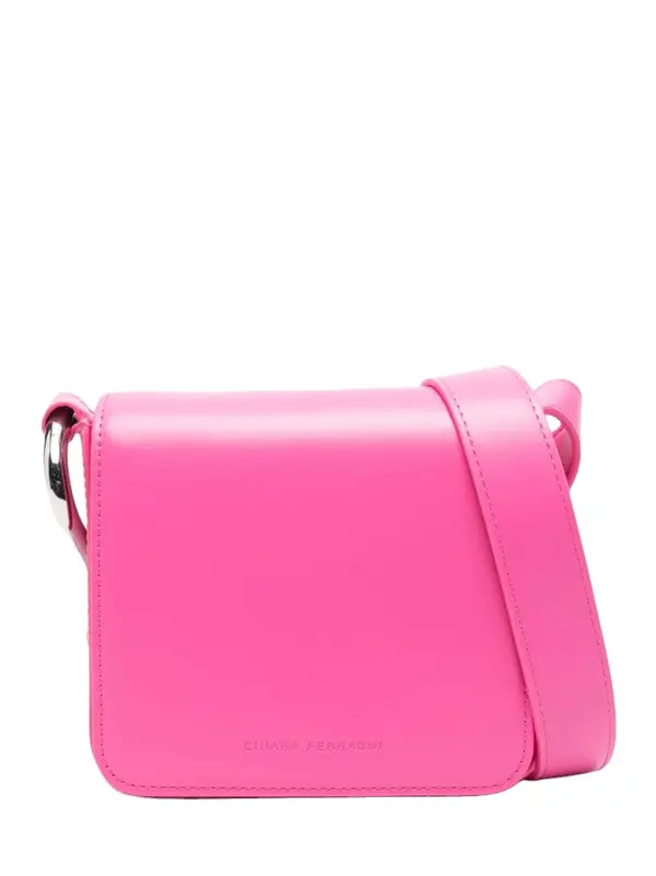 CHIARA FERRAGNI Logo-debossed Shoulder Bag - Pink