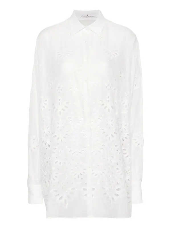Ermanno Scervino Broderie Anglaise Shirt - White