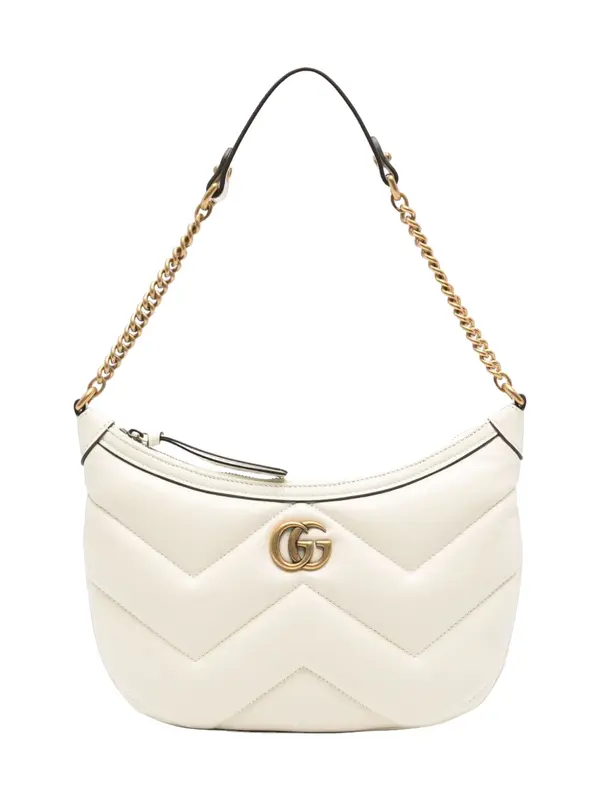 Gucci Small Gg Marmont Shoulder Bag - White