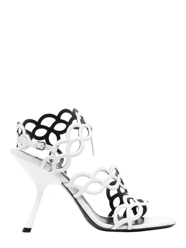SERGIO ROSSI Sr Mermaid 100mm Sandals - White
