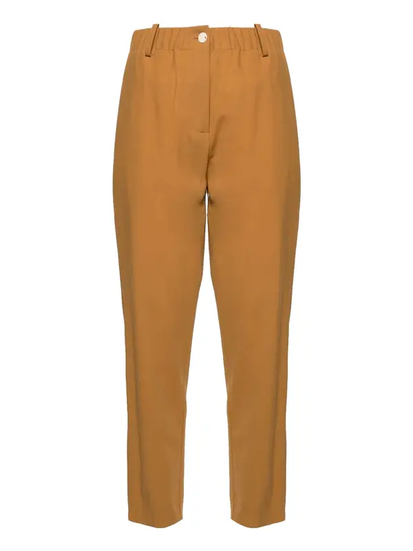 ALYSI High-waisted Tapered Trousers - Neutrals