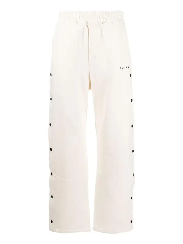 Buscemi Button-embellished Track Pants - White