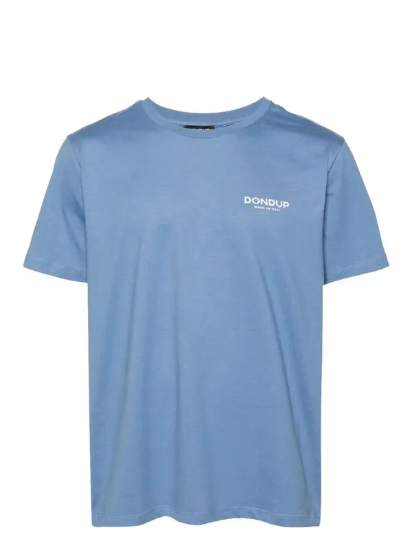 DONDUP Logo-print Cotton T-shirt - Blue