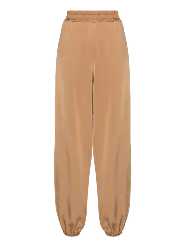 JIL SANDER Elasticated-waist Straight-leg Track Pants - Brown