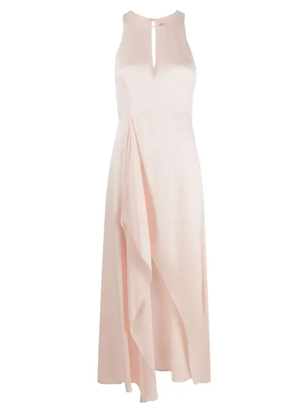 TWINSET Asymmetric Satin Dress - Pink