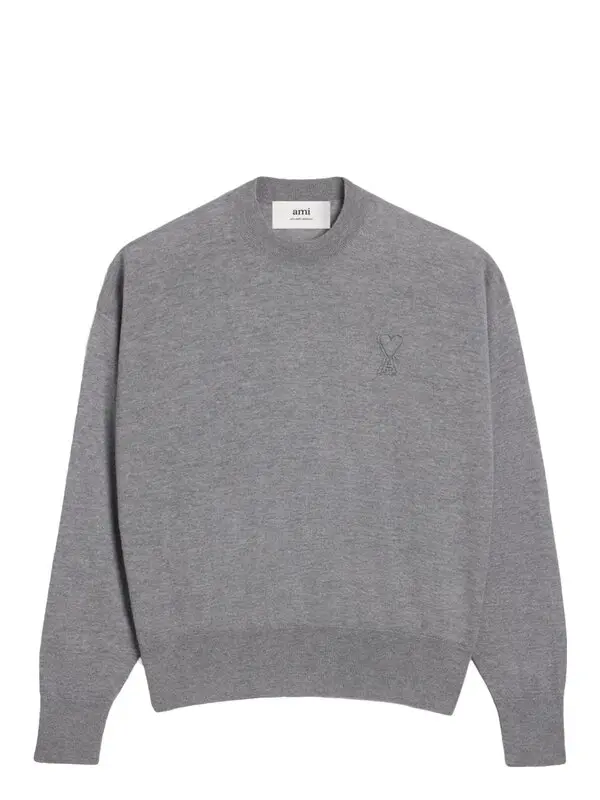 Ami De Coeur Wool Sweater - Grey