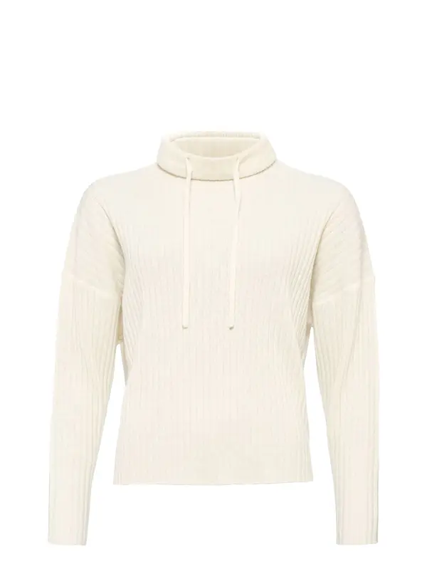 ERES Cajole Ribbed-knit Hoodie - White