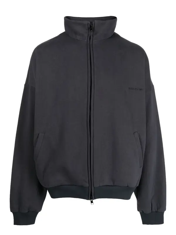 Buscemi Cotton Fleece Bomber Jacket - Grey