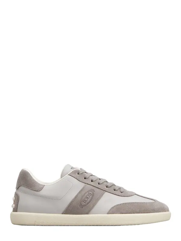 TOD'S Tabs Leather Sneakers - Grey