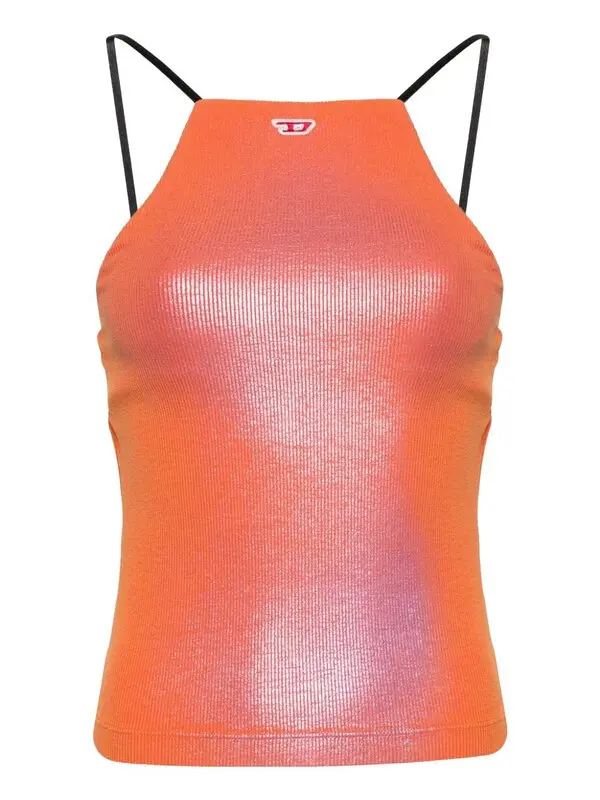 DIESEL® T-wami Ribbed-knit Top - Orange