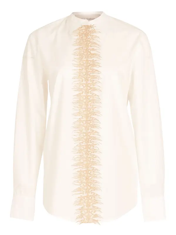 Silvia Tcherassi Isabel Organic Cotton Blouse - White