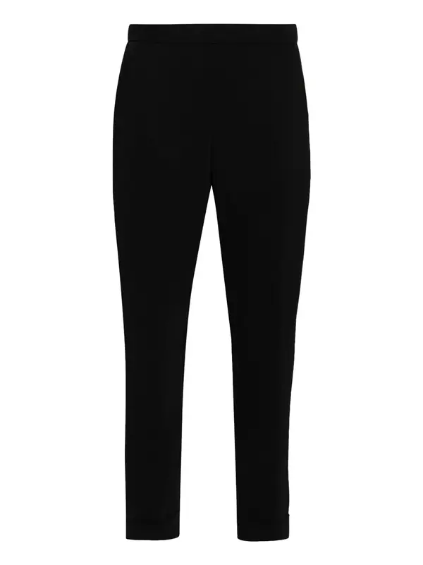 P.a.r.o.s.h Mid-rise Tapered-leg Trousers - Black