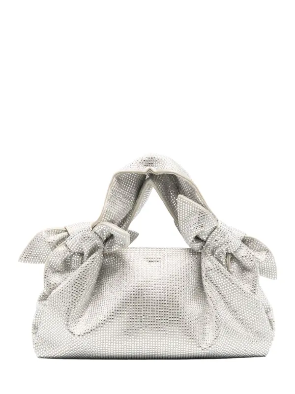 Giuseppe Di Morabito Knotted Rhinestone-embellished Tote - Neutrals