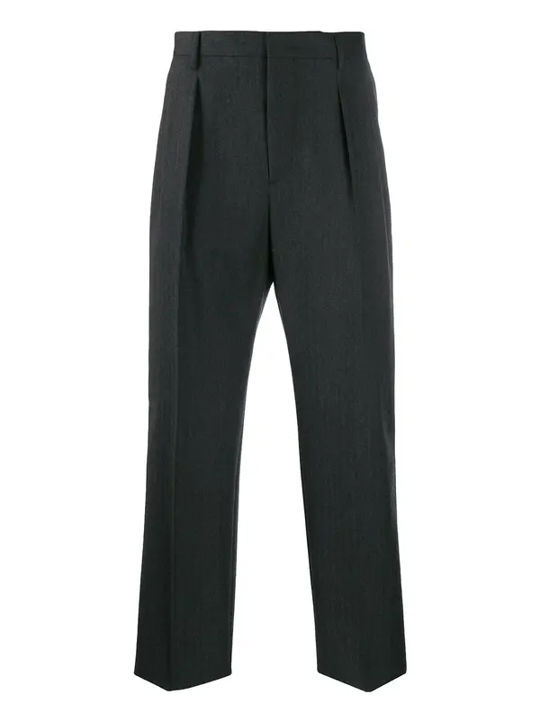 Valentino Garavani Straight Leg Tailored Trousers - Grey