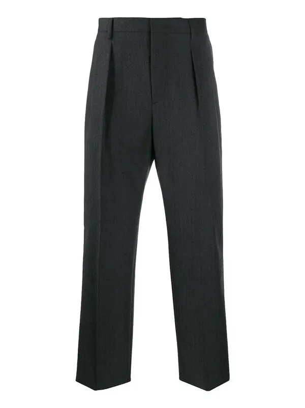 Valentino Garavani Straight Leg Tailored Trousers - Grey