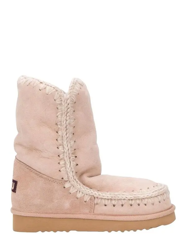 Mou Eskimo Crochet Seam Boots - Pink