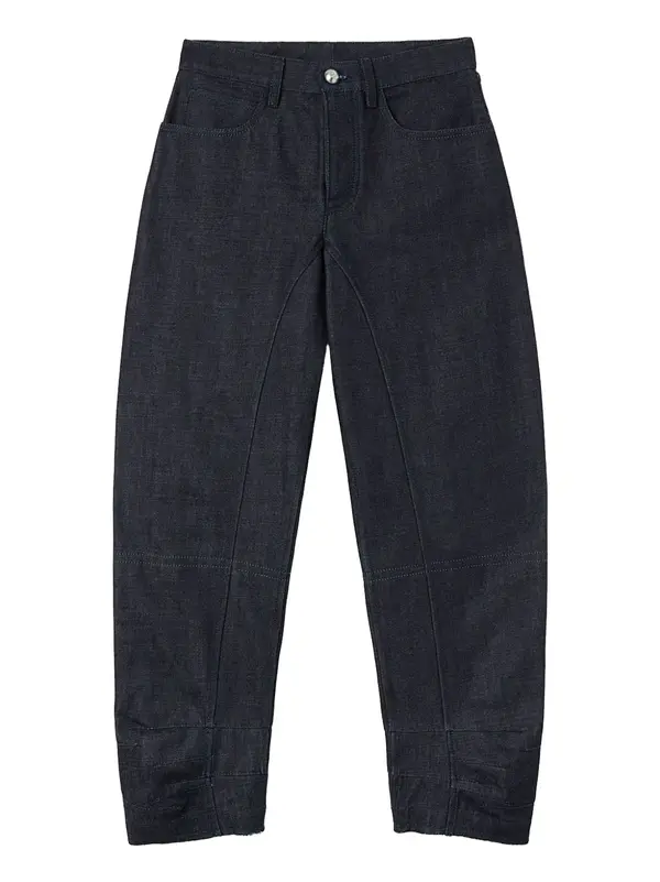 JIL SANDER Cropped Tapered Jeans - Black