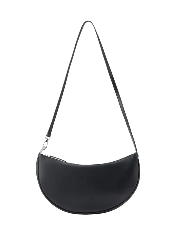Staud Walker Leather Cross Body Bag - Black