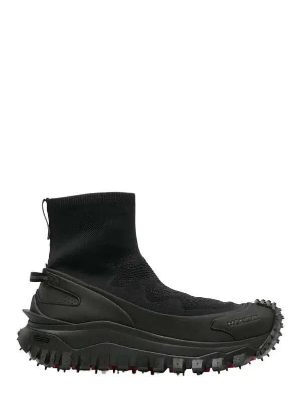 Moncler Trailgrip Knit High-top Sneakers - Black