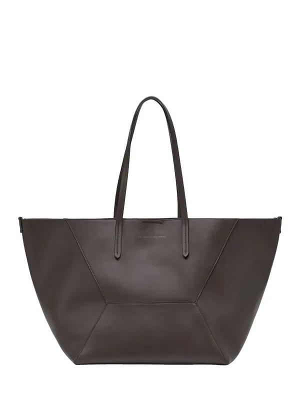 Brunello Cucinelli Leather Tote Bag - Brown