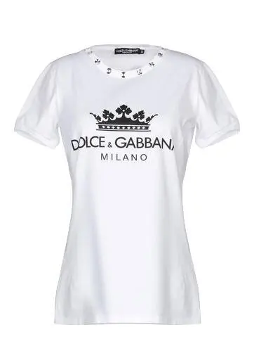 Dolce & Gabbana Printed Jersey T-shirt - White