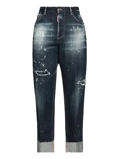 Dsquared2 Straight-leg Jeans With Brand Logo - Blue