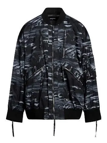 Dsquared2 Hawaiian-print Bomber Jacket - Blue