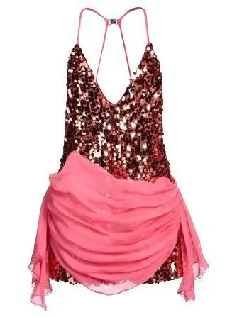 Dsquared2 Mini Sequinned Dress - Fuchsia
