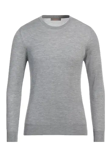 CRUCIANI Cashmere And Silk-blend Sweater - Grey