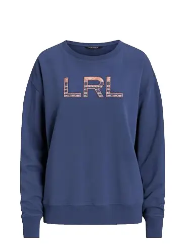 Ralph Lauren Logo French Terry Pullover - Blue