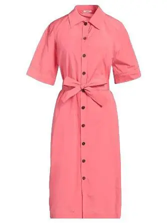 Peserico Poplin Shirt Midi Dress - Red