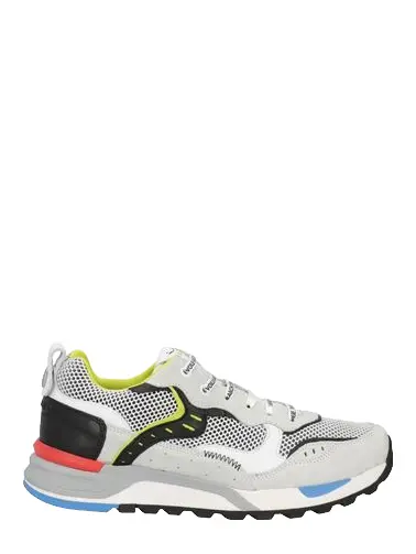 VOILE BLANCHE Leather And Textile Sneakers - Grey