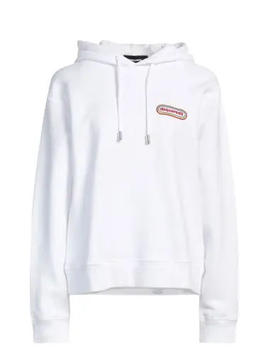 Dsquared2 Cotton Fleece Sweatshirt - White