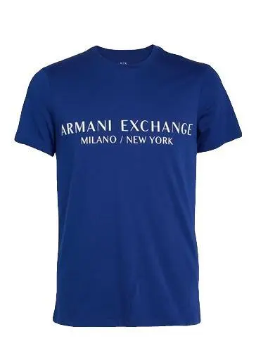 Armani Exchange T-shirt Light Size Cotton - Blue