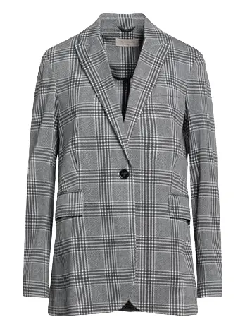 CIRCOLO 1901 Tartan Pattern Blazer - Blue