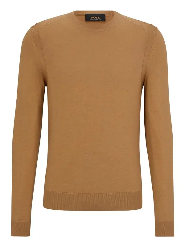 BOSS Wool-silk-cashmere Sweater - Beige