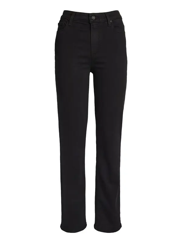 Paige Cindy High-rise Straight Jeans - Black