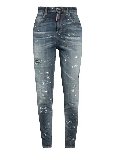 Dsquared2 Skinny Jeans With Crystals - Blue