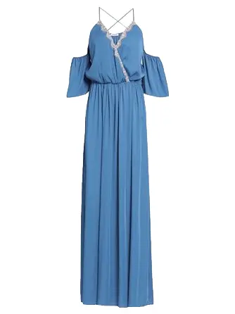 LIU •JO Maxi Flared Dress - Blue