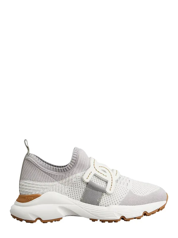 TOD'S Stretch Knit Runner Sneakers - Bianco Calce