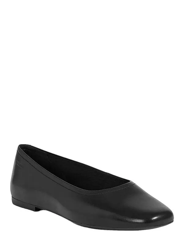 VAGABOND SHOEMAKERS Jolin Square Toe Ballet Flats - Black